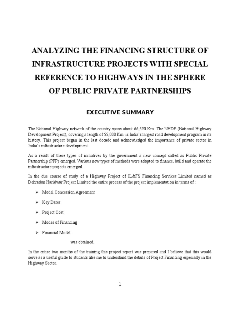 Project Financing | PDF | Public–Private Partnership | Project Finance