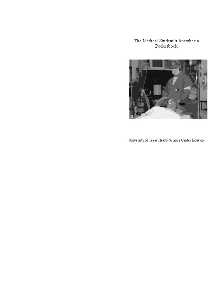 Anesthesia Pocket Guide | Anesthesia | Acetylcholine