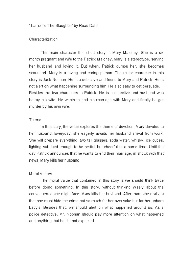 Lamb To The Slaughter | PDF | Mystery, Thriller & Crime Fiction