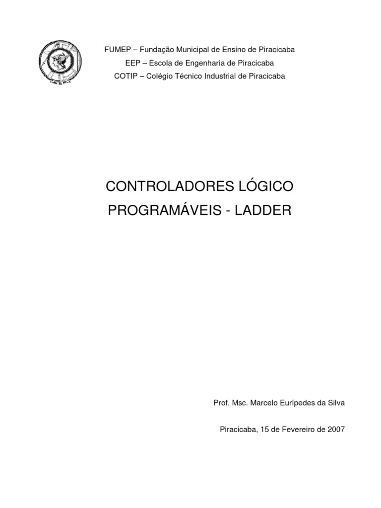 Apostila De Clps Ladder Pdf Controlador Lógico Programável