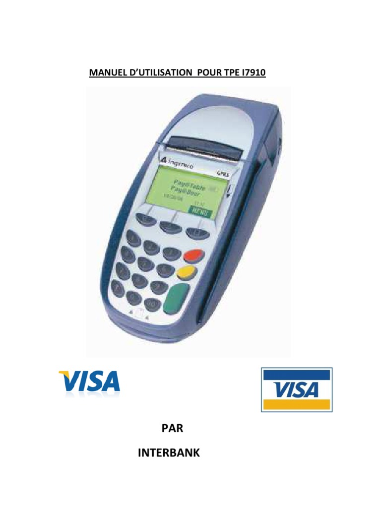 Manuel D'utilisation de Tpe Visa Gprs | PDF | Serveur (Informatique ...