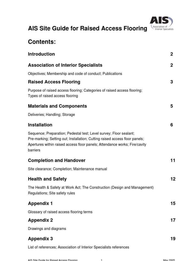 Raised Floor Guide | PDF | Building Engineering | Building