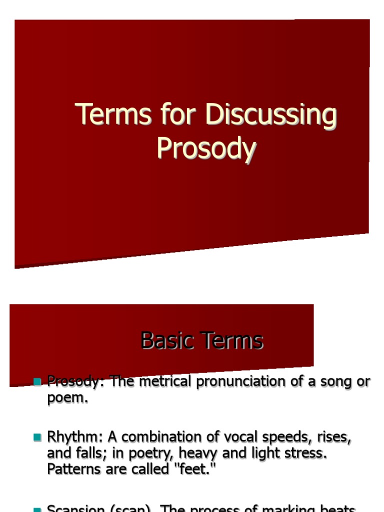 Prosody Introduction | Metre (Poetry) | Narrative Forms