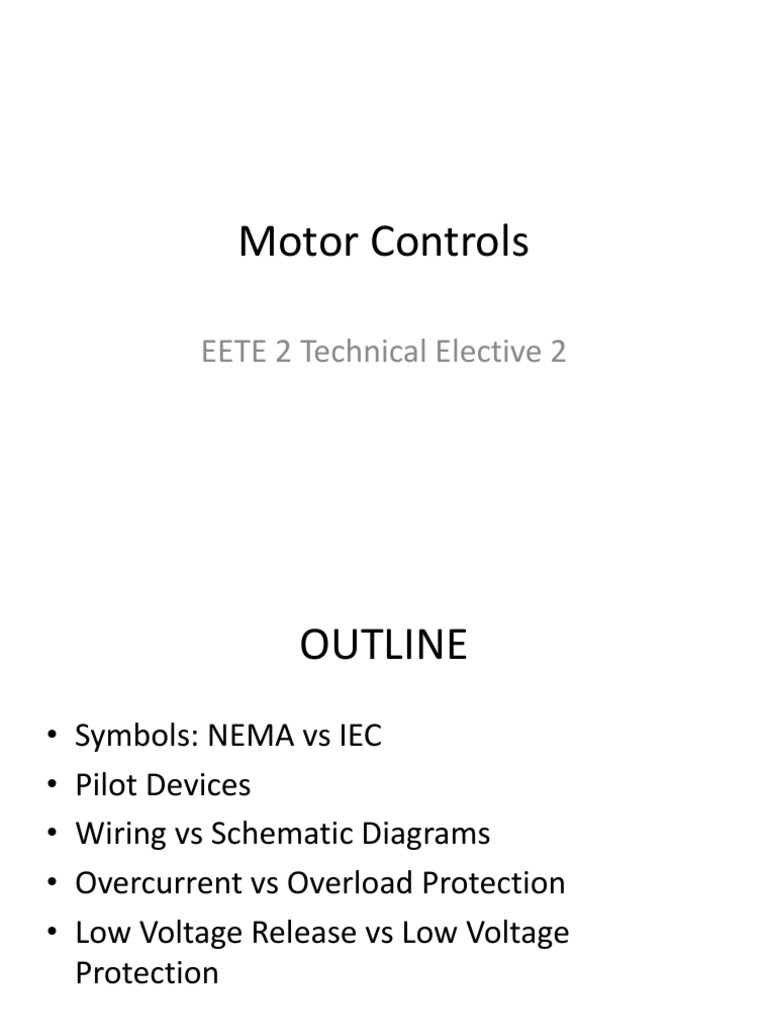 NEMA vs IEC Motor Control Symbols | PDF | Switch | International ...