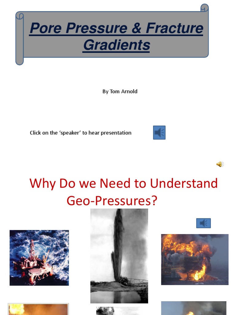 Intro To Pore Pressure and Fracture Gradients | PDF | Casing (Borehole ...