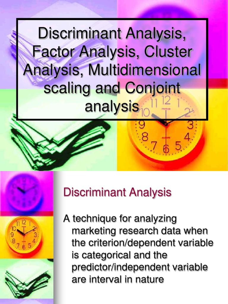Analysis Factor Analysis Cluster Analysis | PDF | Cluster Analysis | Factor Analysis