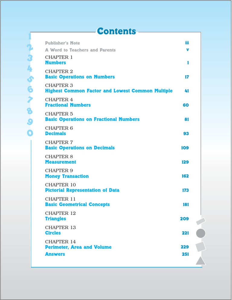 Math Concepts and Operations Guide | PDF