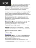 Maxolon Injection and Tablet Information | PDF | Antipsychotic | Dystonia