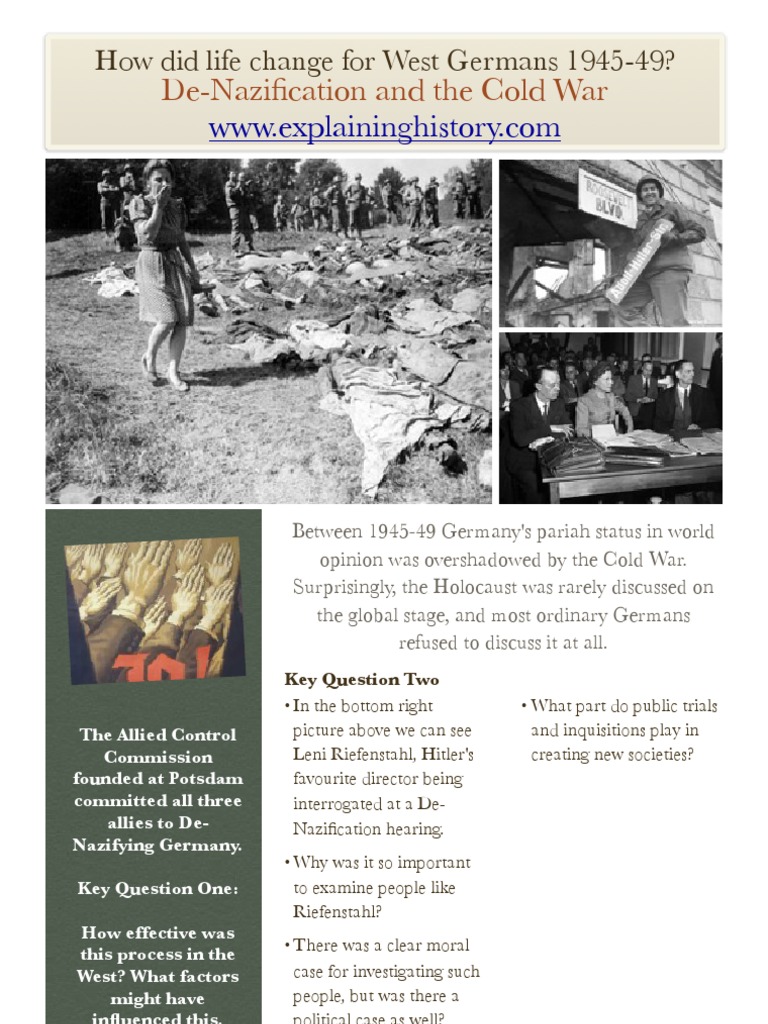 De Nazification | PDF | Nazi Germany | Joseph Stalin