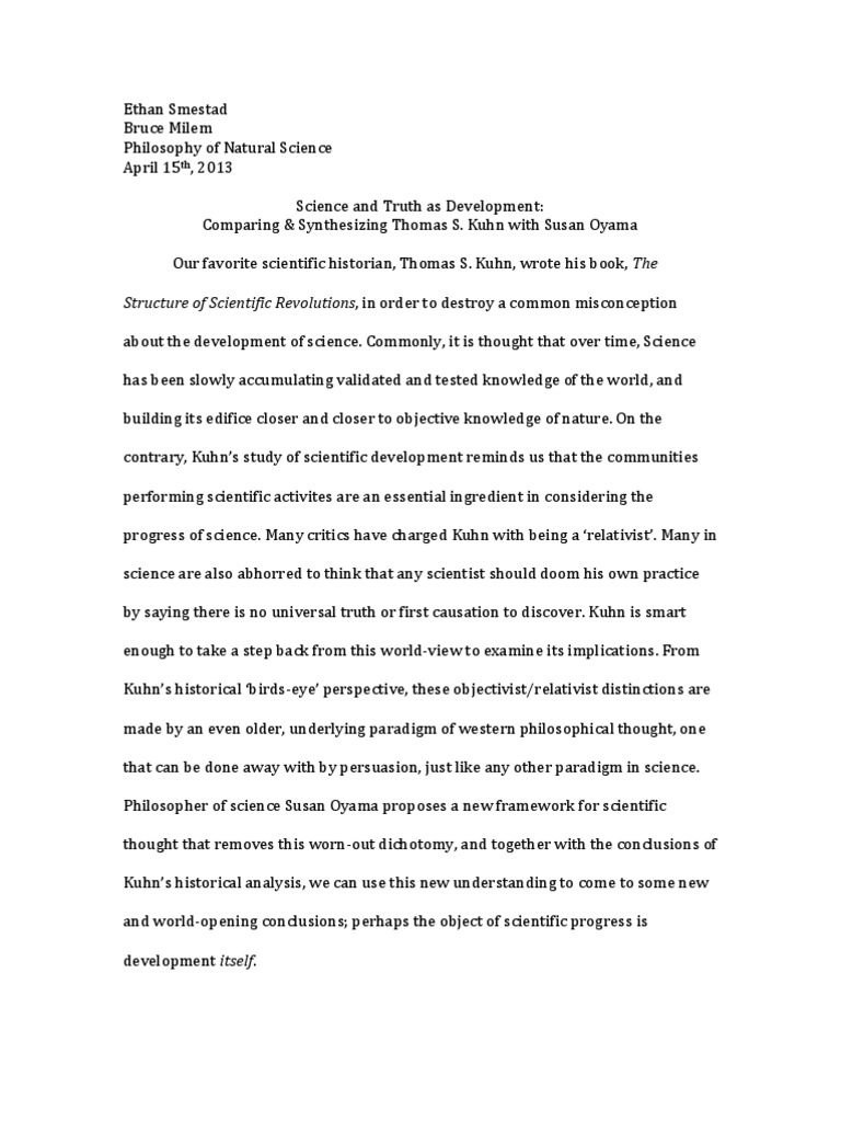 Science & Truth As Development | PDF | Paradigm | Relativism