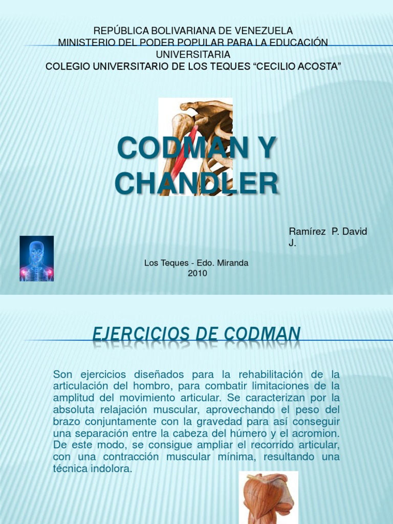 Codman y Chandler 1 | PDF | Hombro | Músculo