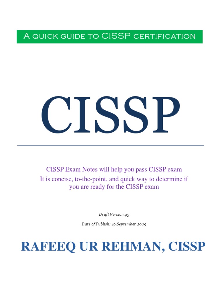 A Quick Guide To CISSP Certification | PDF | Information Security ...