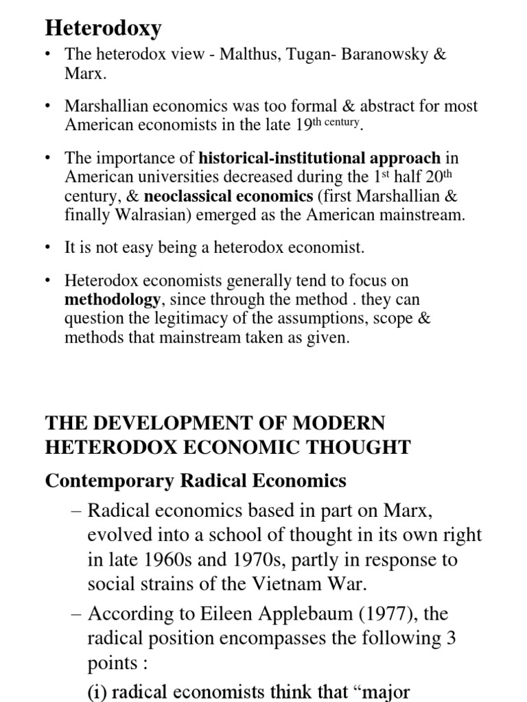 Heterodoxy: Methodology, Since Through The Method - They Can | PDF ...