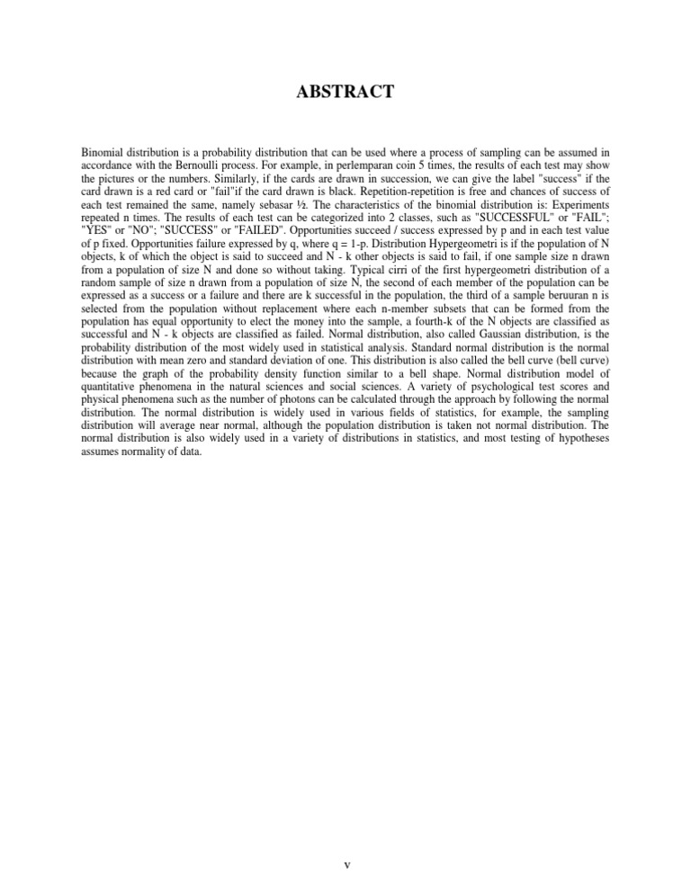 Abstract | PDF | Normal Distribution | Probability Distribution