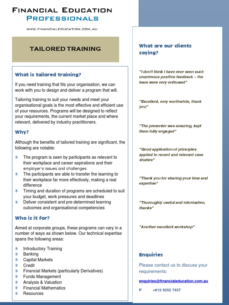 Tailored Solutions | PDF | Brand | Competence (Human Resources)