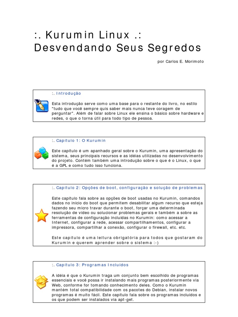 LINUX Kurumin, Desvendando Seus Segredos | PDF | Memória de acesso ...