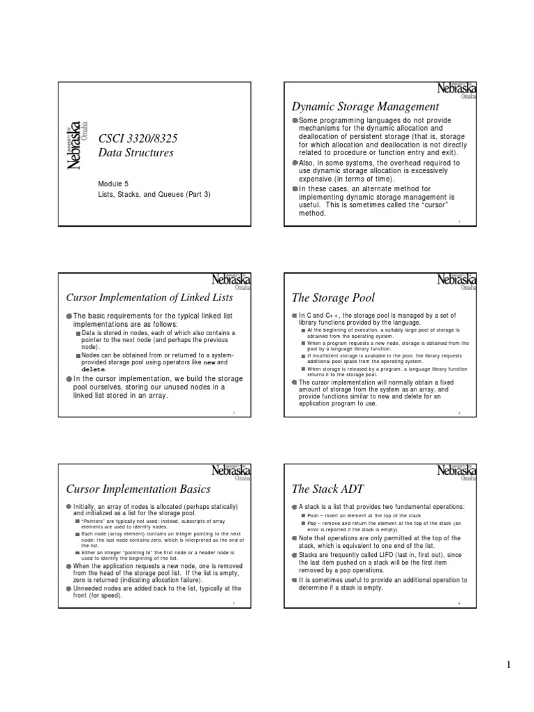 Cursor-Based Linked Lists | PDF | Queue (Abstract Data Type) | Subroutine