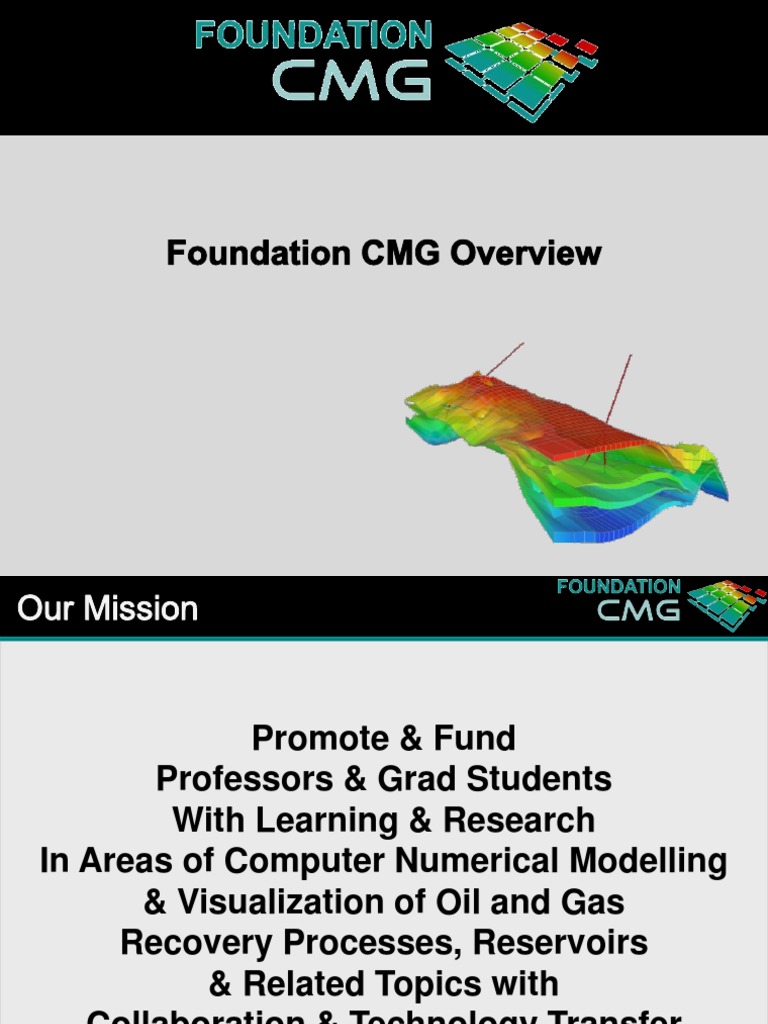 Foundation CMG Overview | PDF | Fuels | Simulation