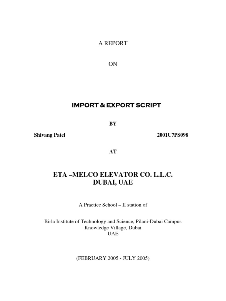 Eta Melco Import Export Report | PDF | Barcode | Universal Product Code