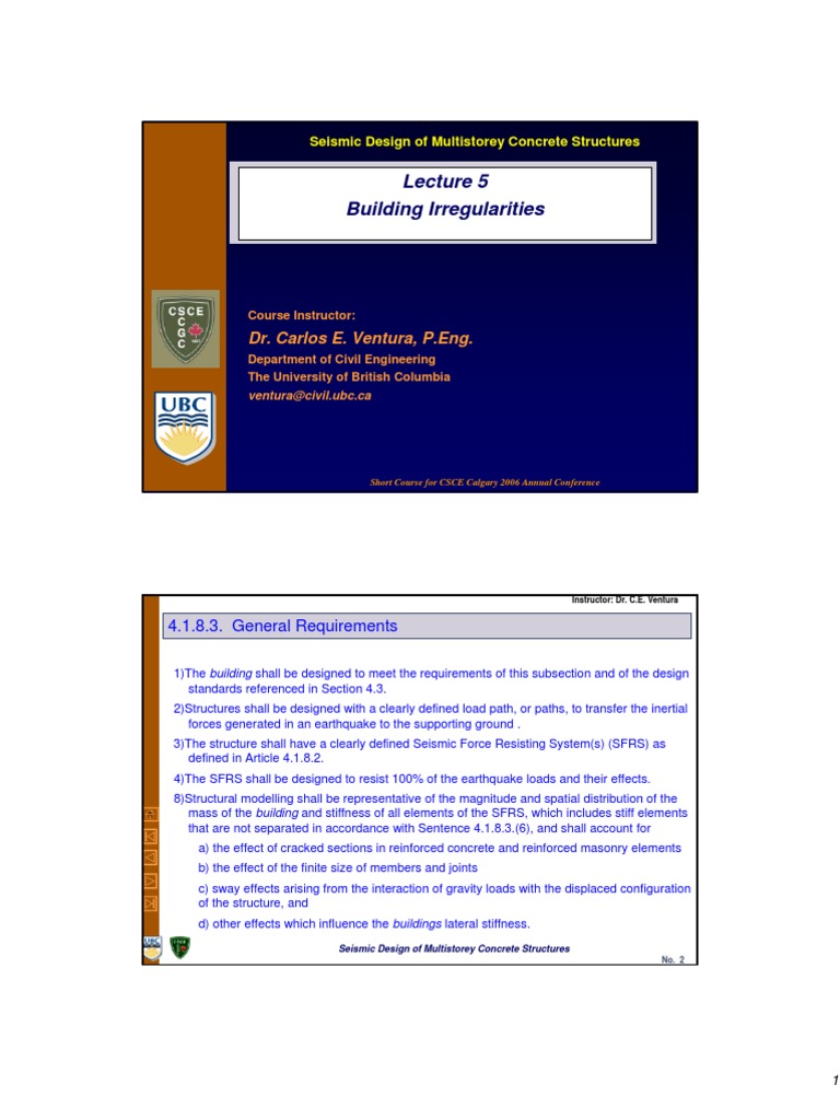 Building Irregularities | PDF | Solid Mechanics | Physics