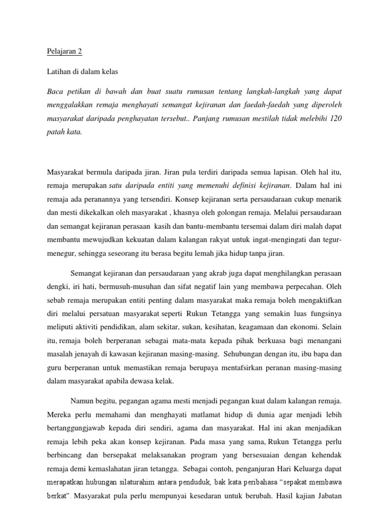 Contoh Rumusan 2 | PDF