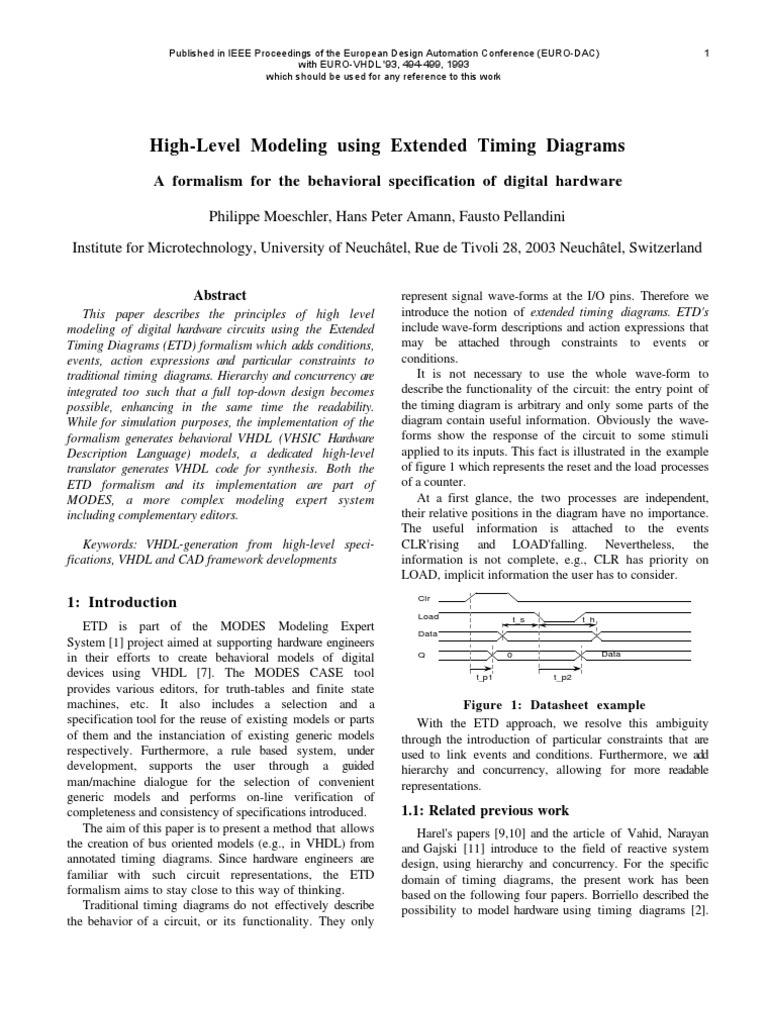 Moeschler Philippe - High-Level Modeling Using 20070126 PDF | PDF | Vhdl | Hardware Description ...