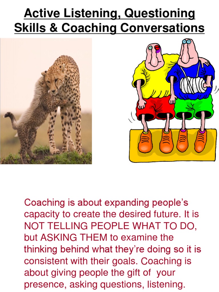 Active Listening, Questioning Skills & Coaching Conversation | PDF