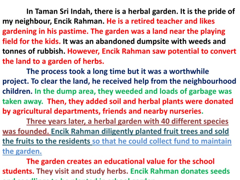 Composition The Herbal Garden | PDF