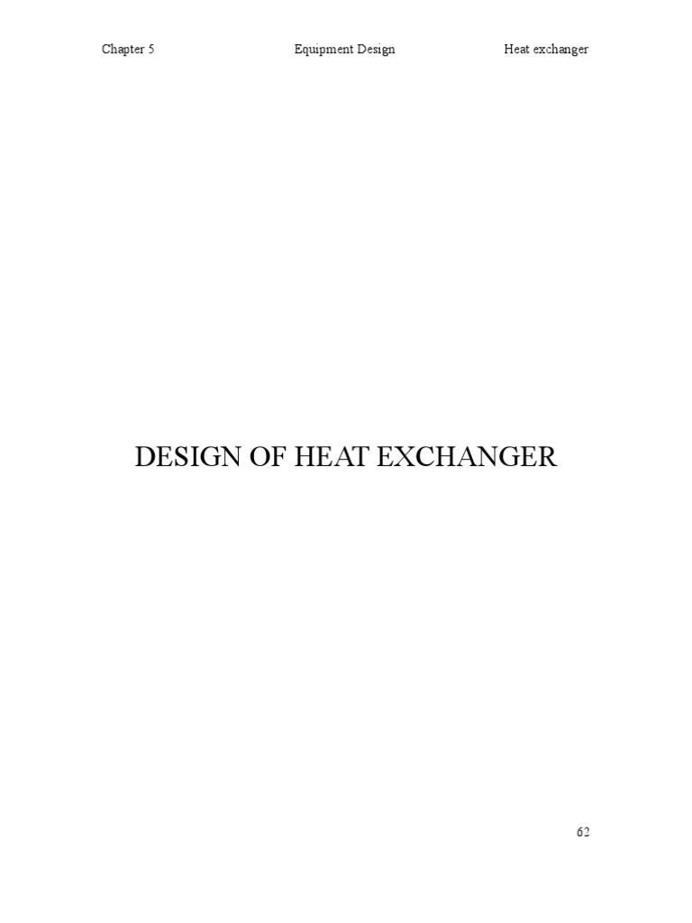 Selection and Design of Heat Exchanger | PDF | Heat Exchanger ...