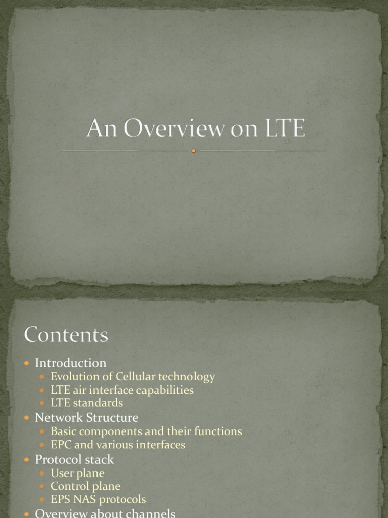 LTE Overview for Beginners | PDF