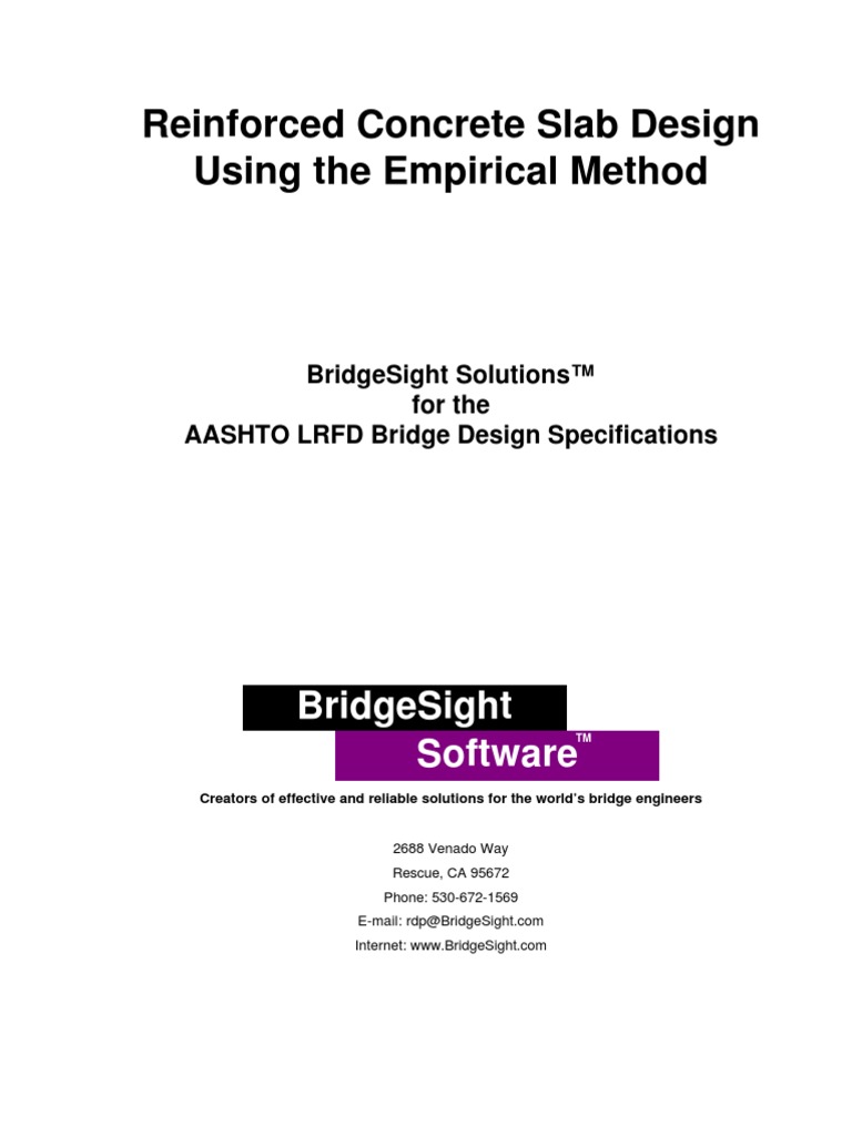 Reinforced Concrete Slab Design Using The Empirical Method | PDF ...