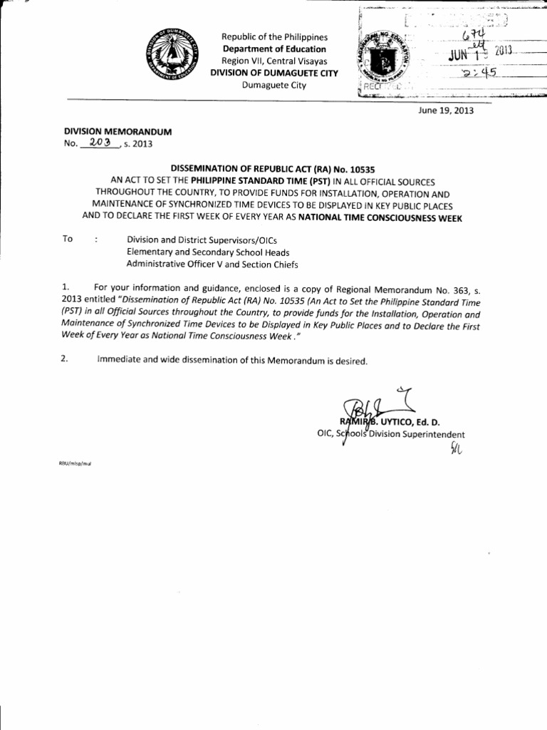 DepEd Memo | PDF | Southeast Asia | Philippines