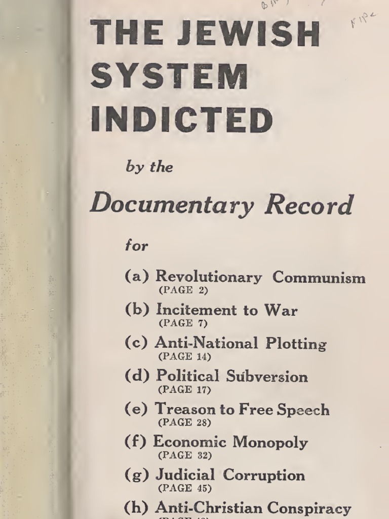 Edmondson Robert Edward - The Jewish System Indicted by The Documentary ...