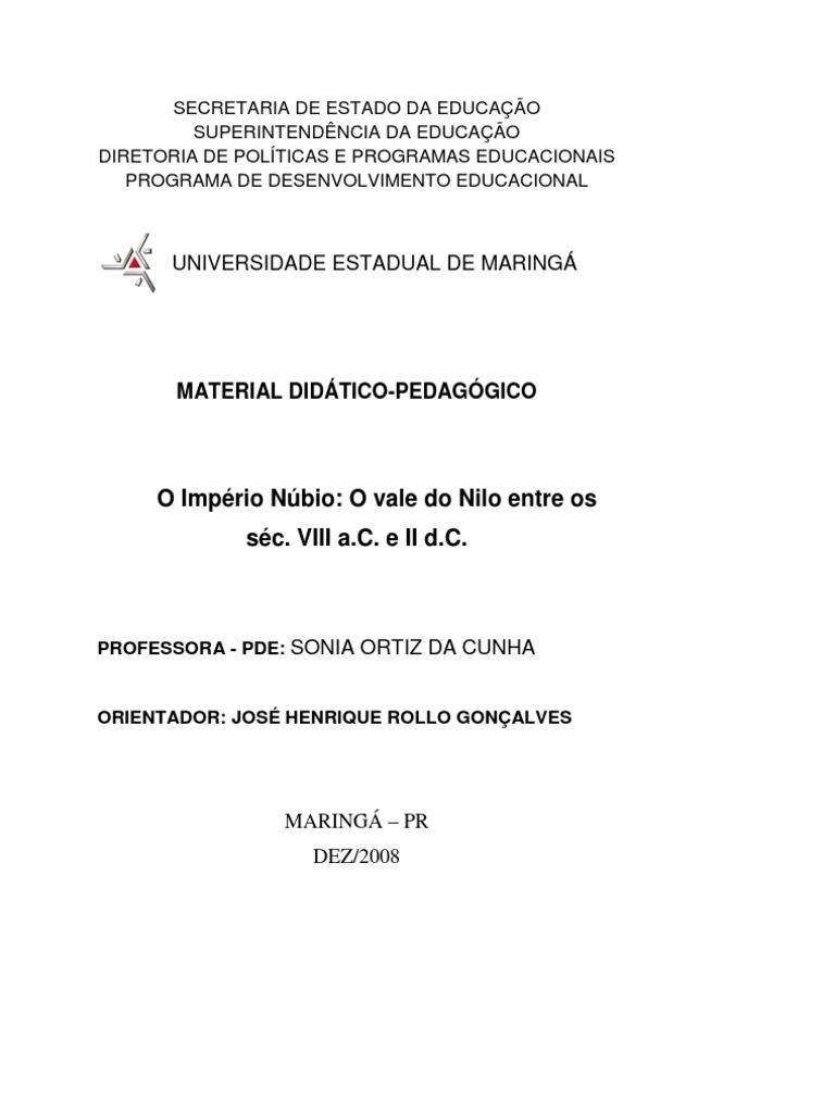 Núbios | PDF | Antigo Egito | Egito