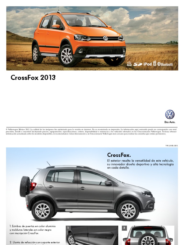 Cat Logo Crossfox 2013 Final | PDF | Eje | Estilos de carrocería
