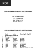 SIG Code Abbreviations | PDF | Pharmacology | Pharmacy