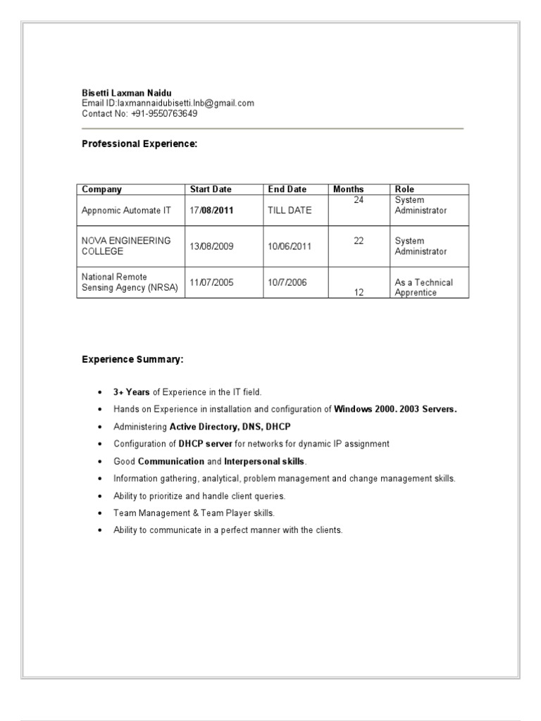Laxman Resume | PDF