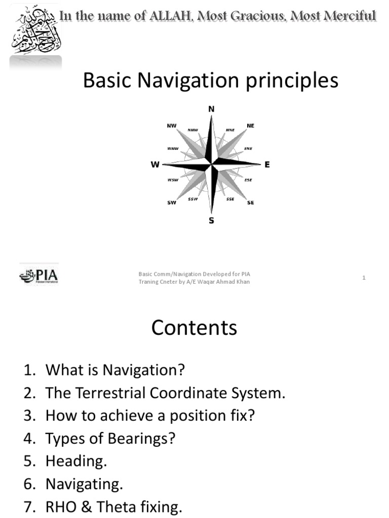 Basic Principles of Navigation | PDF | Longitude | Compass
