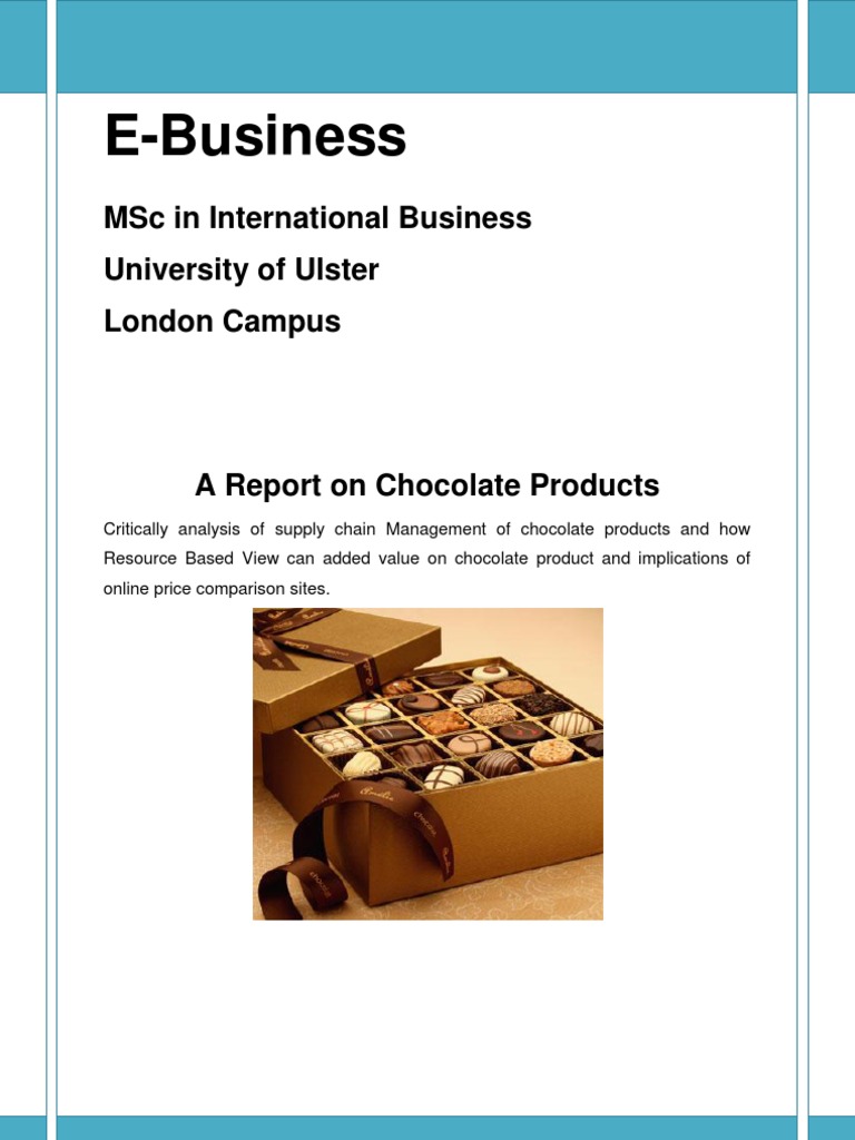 Supply Chain Management of Chocolate Products | PDF | Fair Trade ...