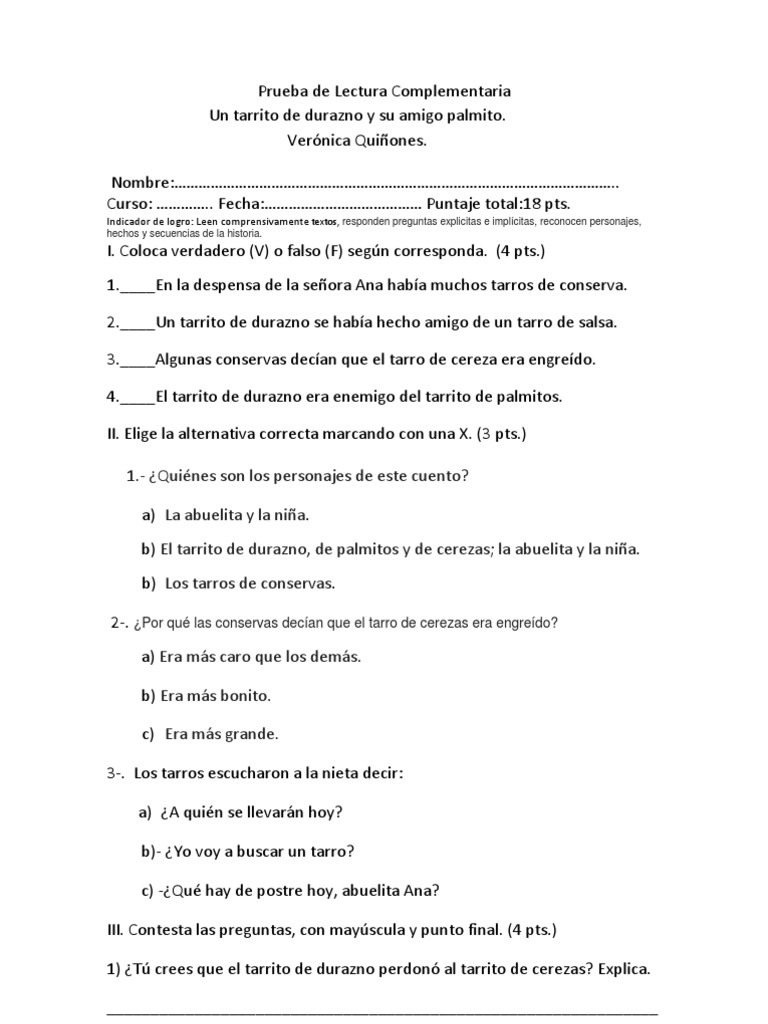 Un Tarrito de Durazno y Su Amigo Palmiyo | PDF