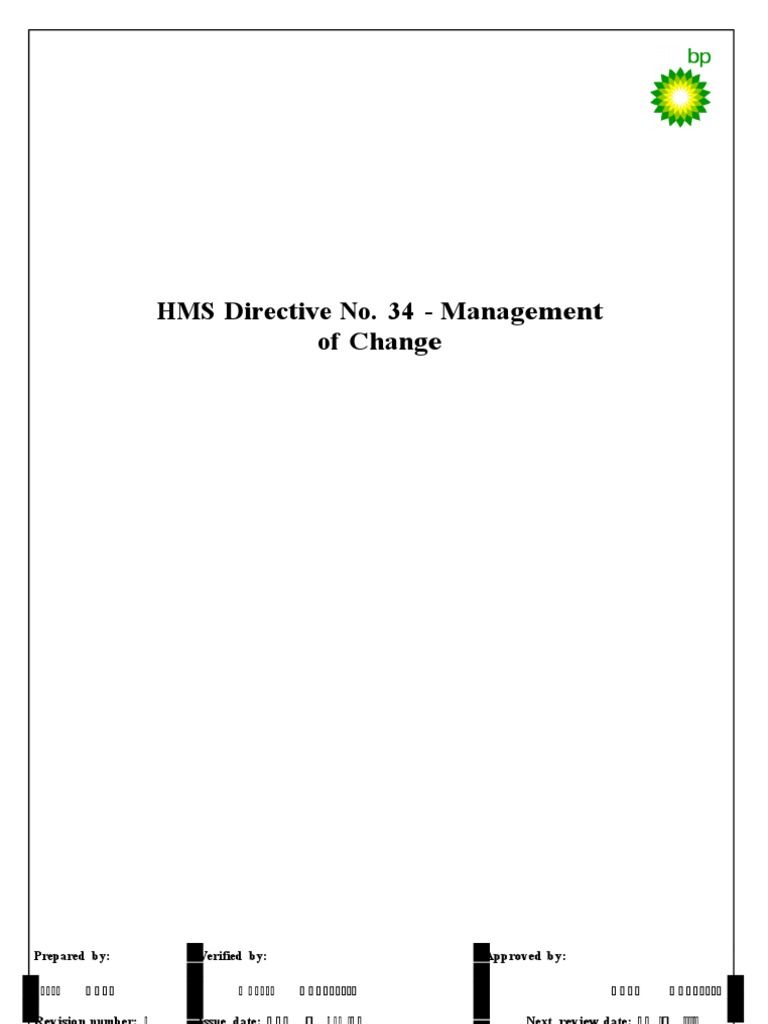 Management of Change in Safety | PDF | Risk | Safety