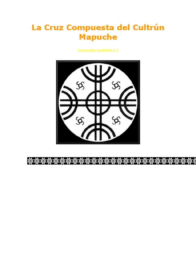 La Cruz Compuesta Del Cultrun Mapuche | PDF | Los símbolos | Yin y yang