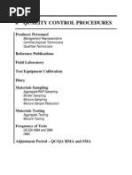 Quality Control Procedure | PDF | Concrete | Masonry