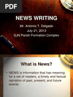 News Writing Exercise | PDF