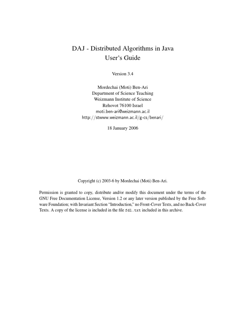 Daj User | PDF | Java (Programming Language) | Distributed Computing