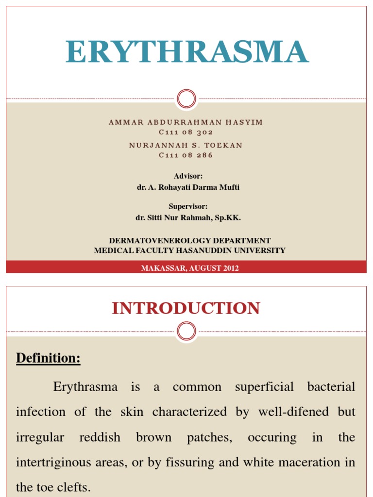 Eritrasma 2012 | PDF | Topical Medication | Cutaneous Conditions