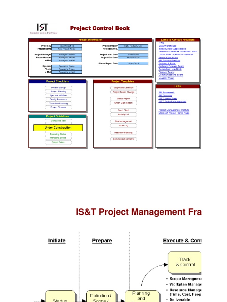 Project Control Book | PDF | Business Process | Intelligence Analysis