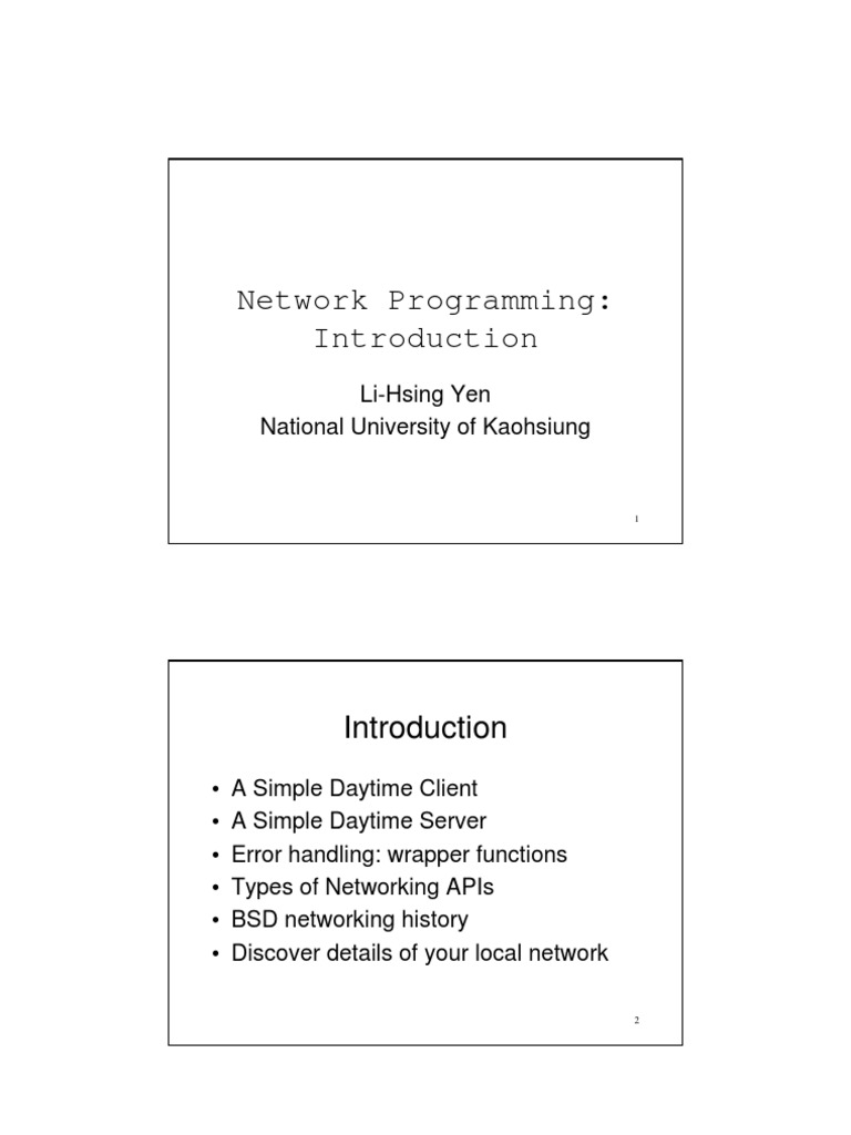 Unp3e ch1 | PDF | Network Socket | Internet Protocol Suite