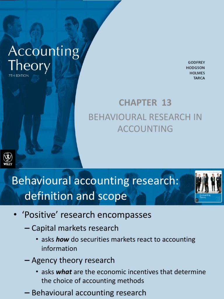 Behavioural Research in Accounting Insights | PDF | Representativeness ...