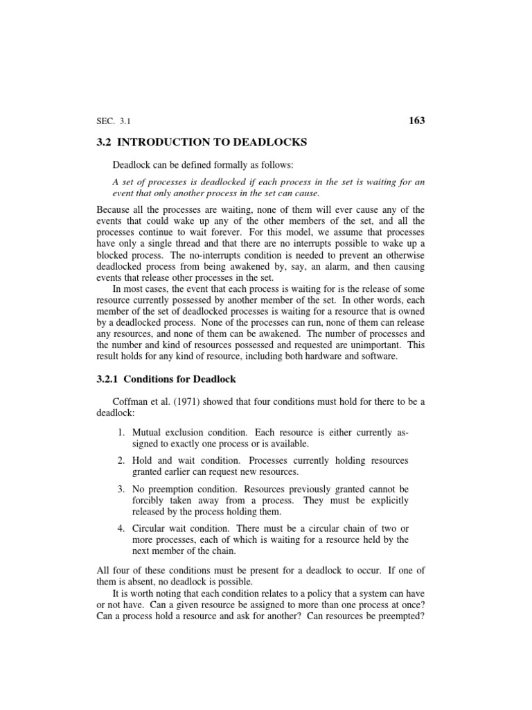 32 Introduction To Deadlocks Pdf Concurrent Computing Concurrency Computer Science